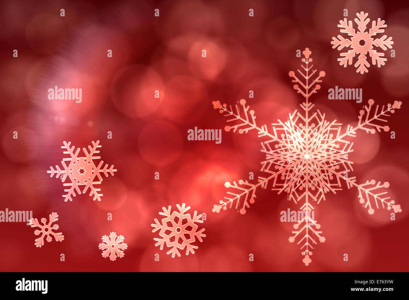 Red snow flake hi-res stock photography and images - Alamy