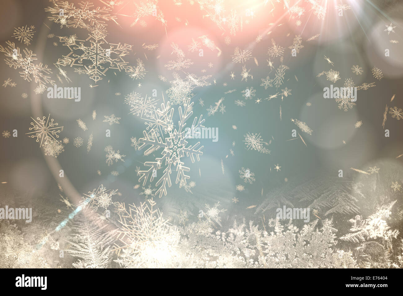 Cream snow flake pattern design Stock Photo - Alamy