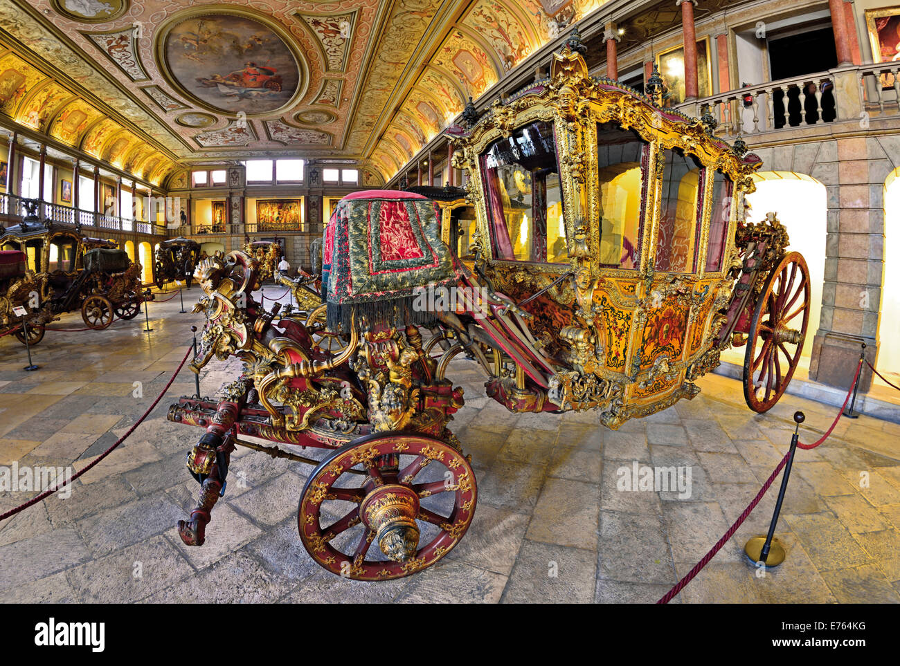 Portugal, Lisbon: Royal medieval Carriage of D. José I. (18th century ...
