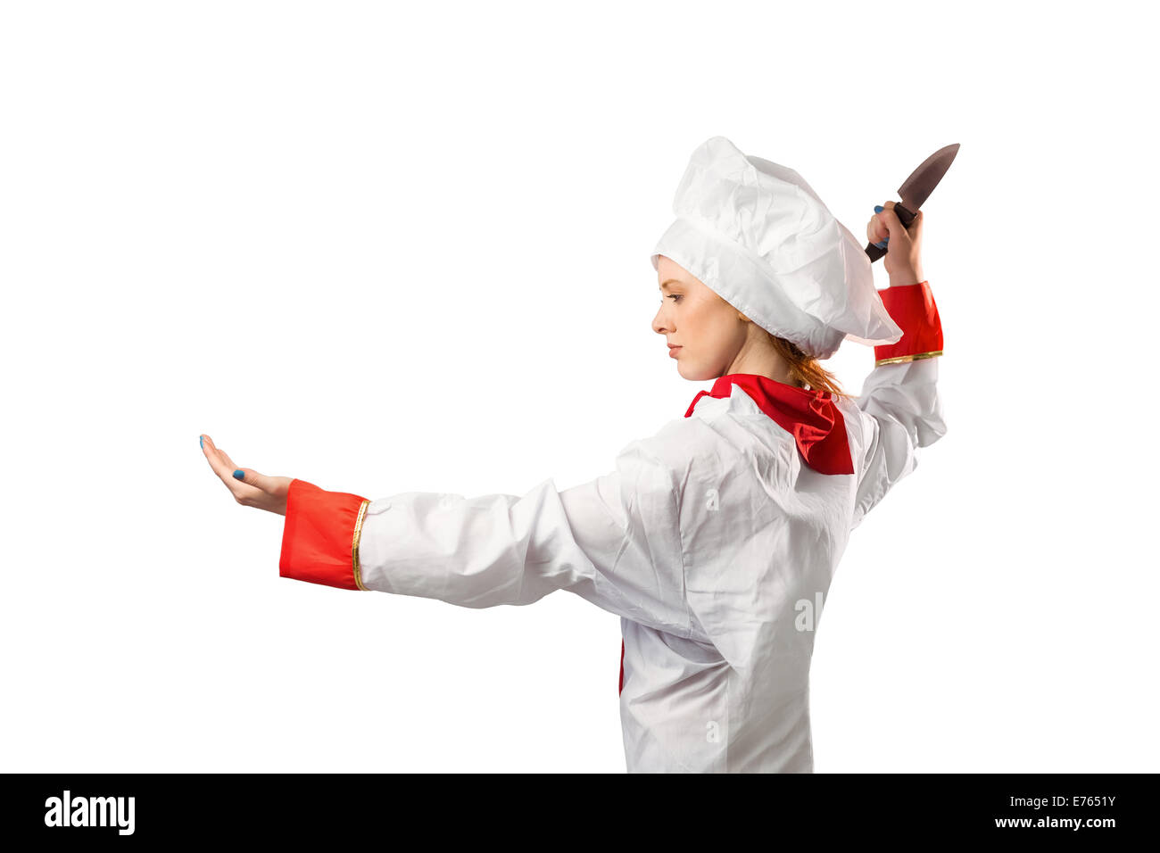 Pretty female chef Cut Out Stock Images & Pictures - Alamy