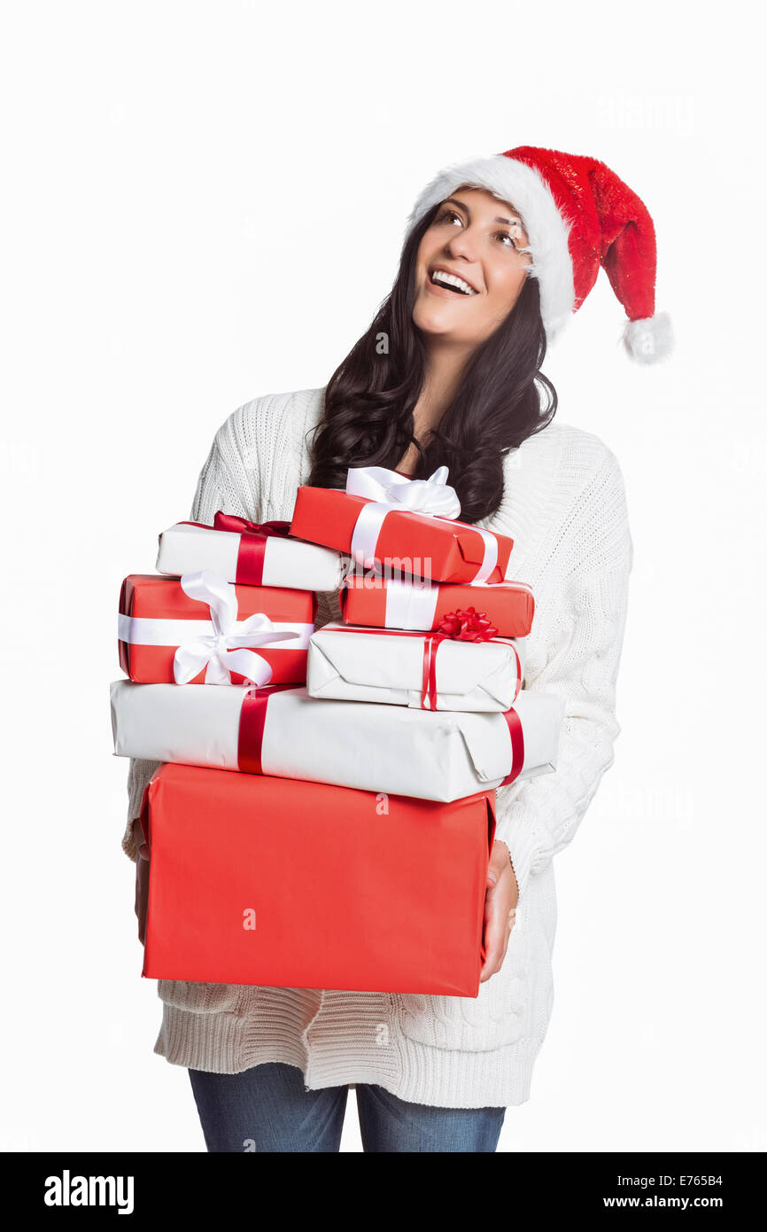 Woman giving presents out hi-res stock photography and images - Alamy