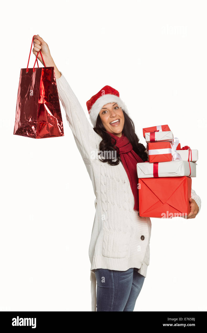 Woman giving presents out hi-res stock photography and images - Alamy