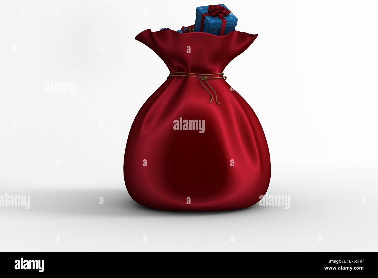 Santas sack full of gifts Stock Photo - Alamy