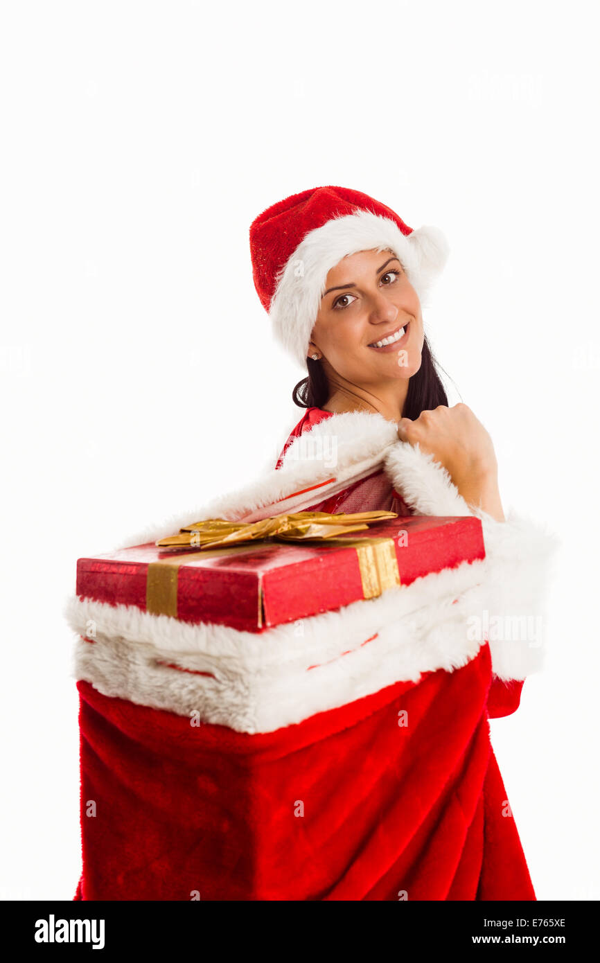 Woman giving presents out hi-res stock photography and images - Alamy