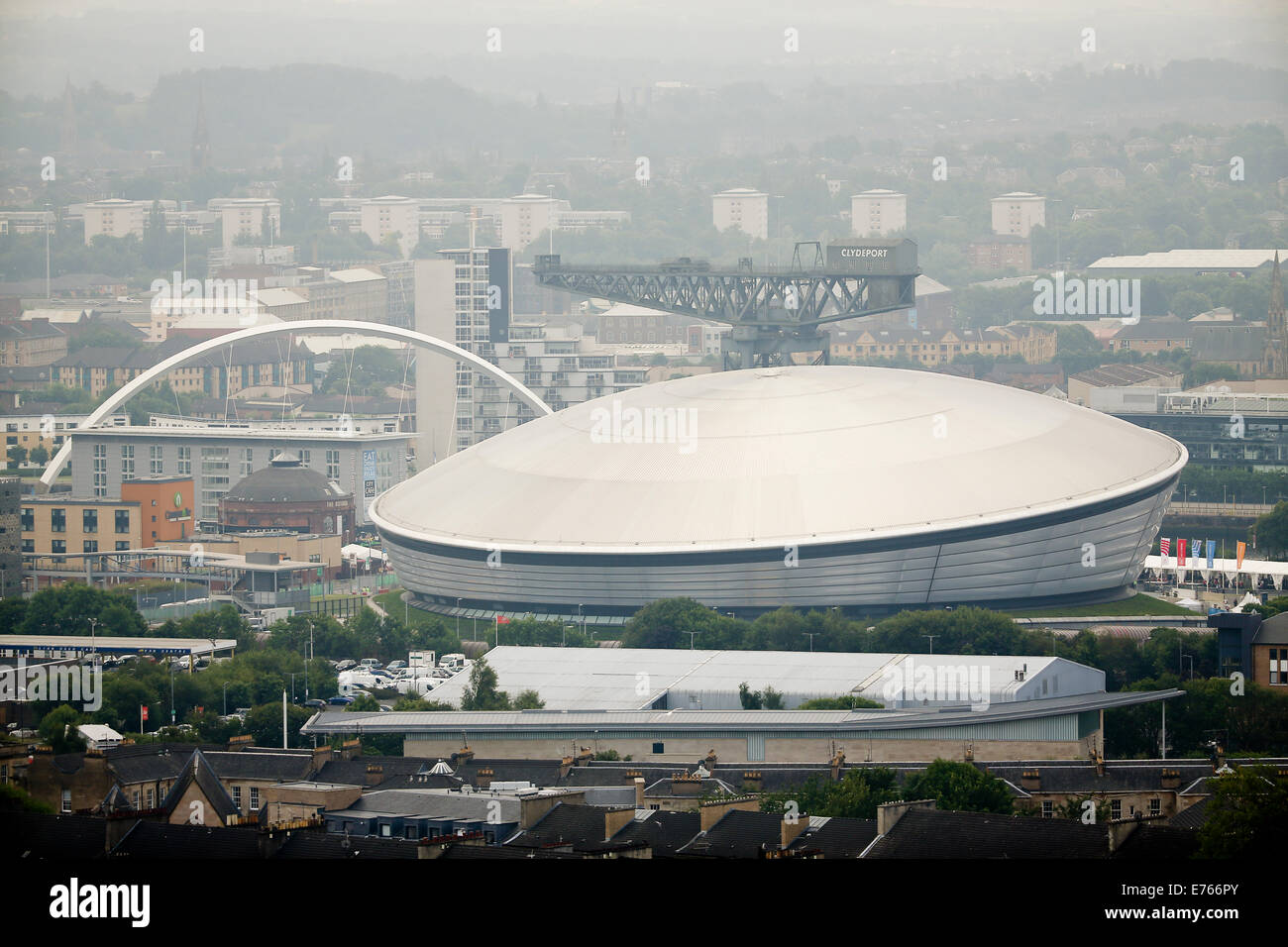 SSE Hydro from Glasgow University Stock Photo - Alamy