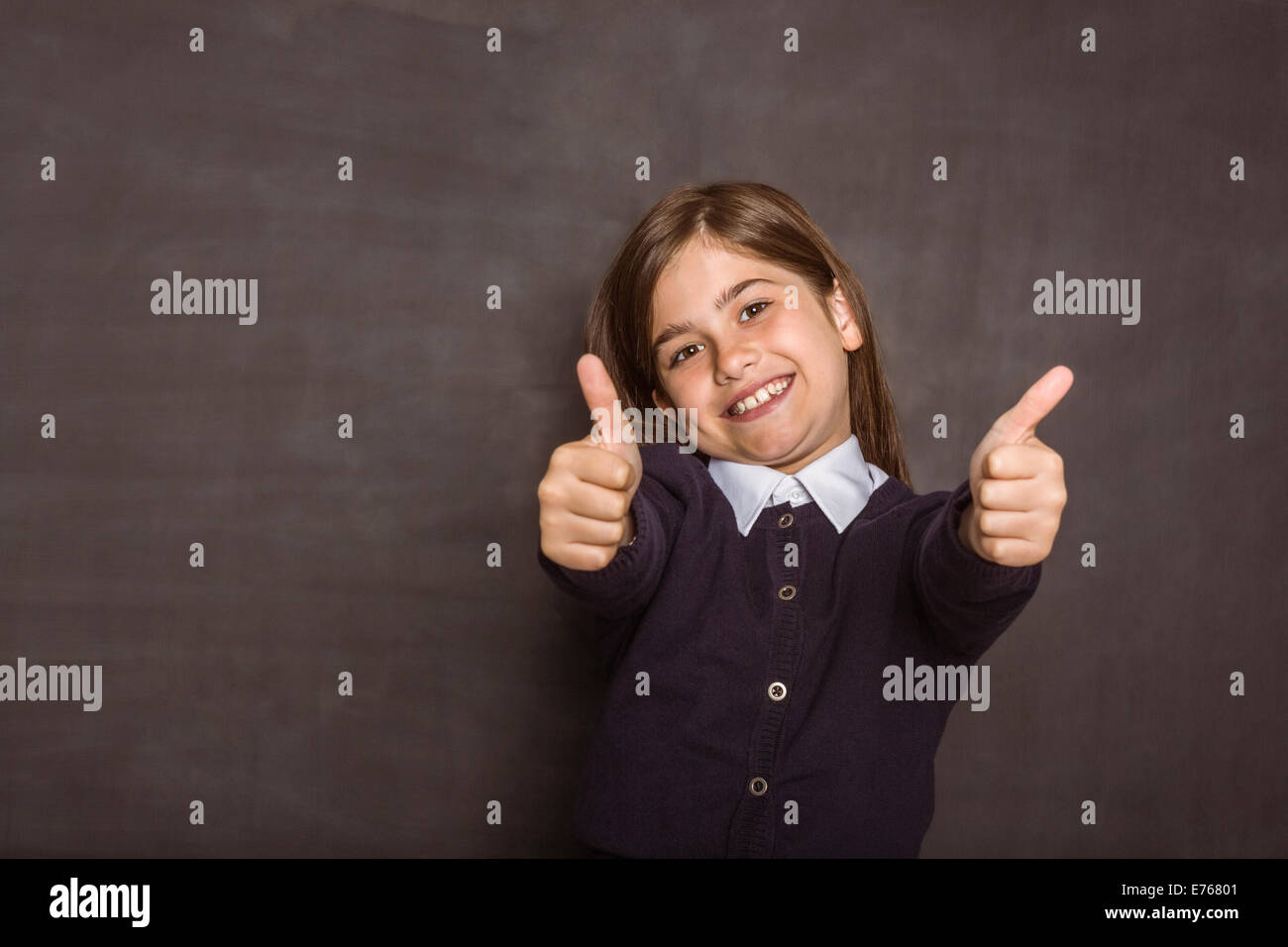 Pupil hands up school uniform hi-res stock photography and images - Alamy