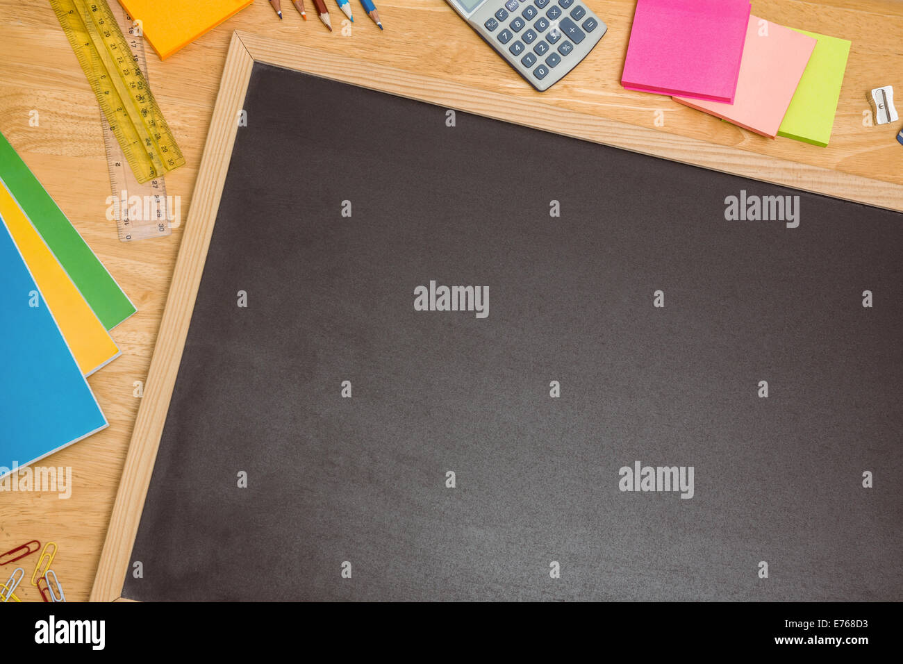 Overhead shot pupils desk hi-res stock photography and images - Alamy