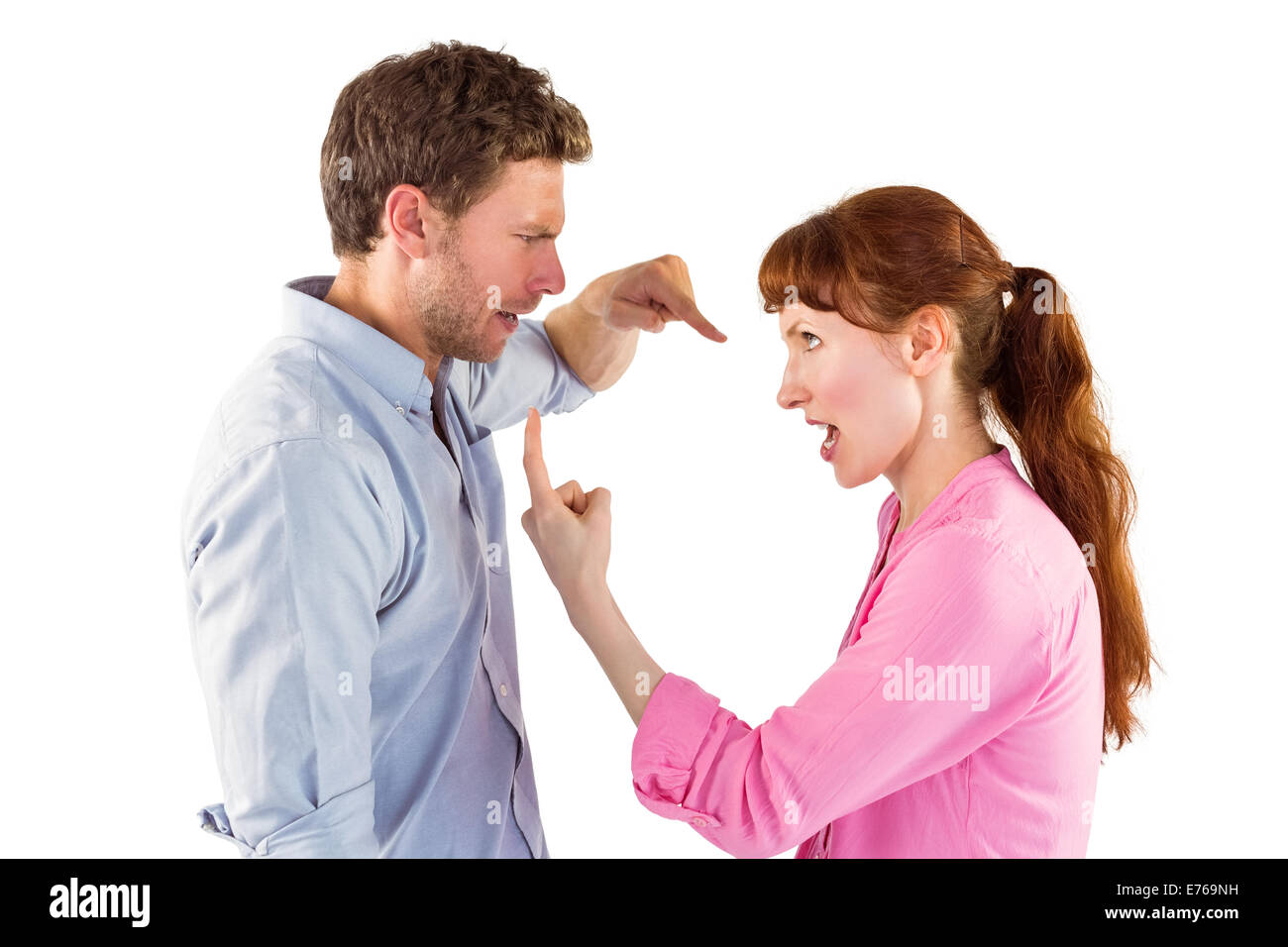 Couple arguing with each other Stock Photo - Alamy