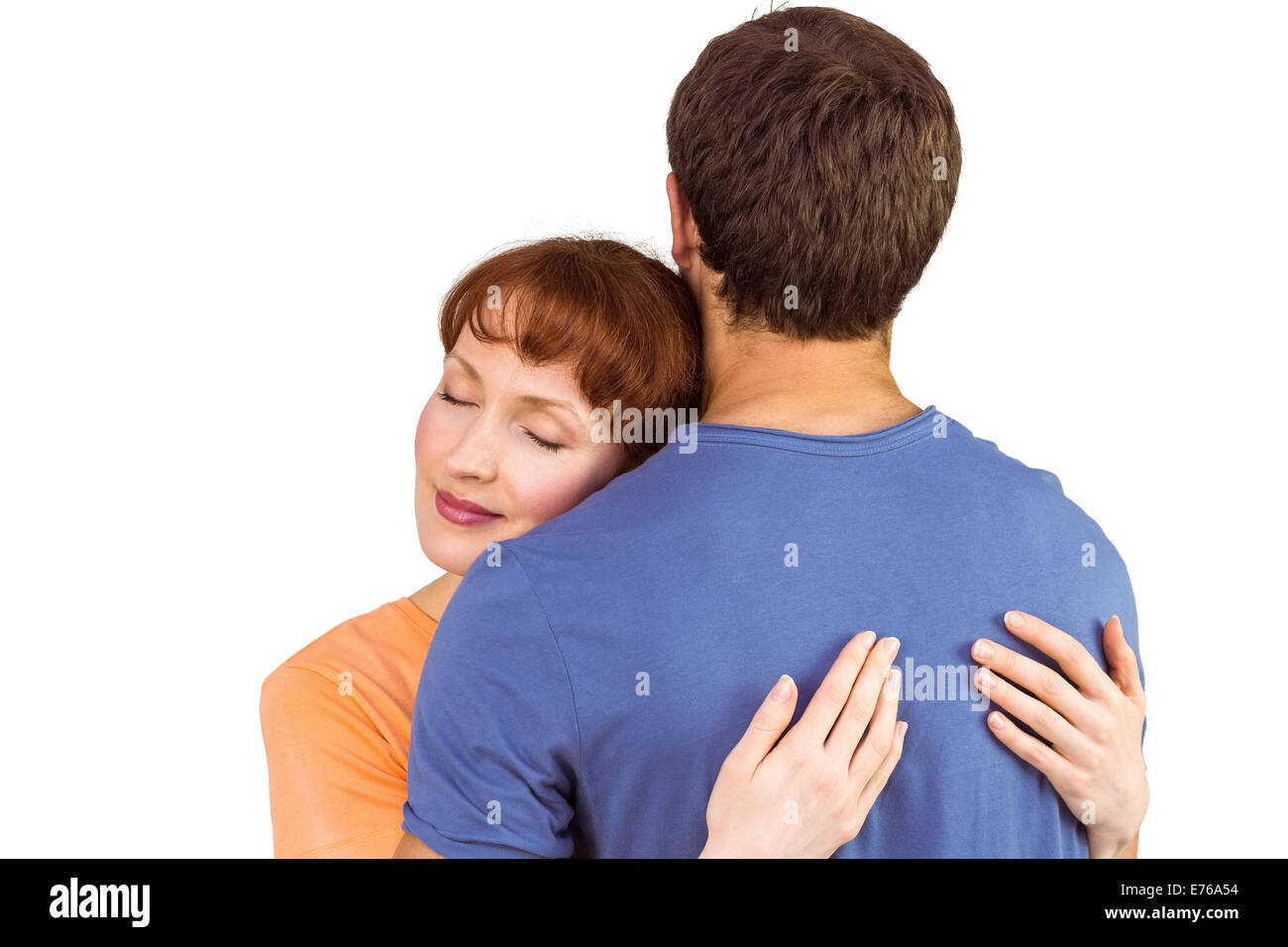 Happy couple hugging one another Stock Photo - Alamy