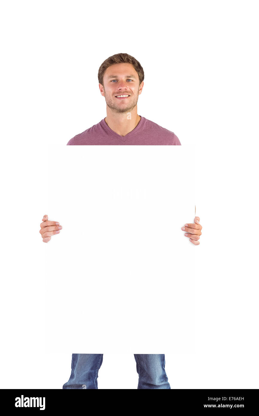 Man holding sign hi-res stock photography and images - Alamy