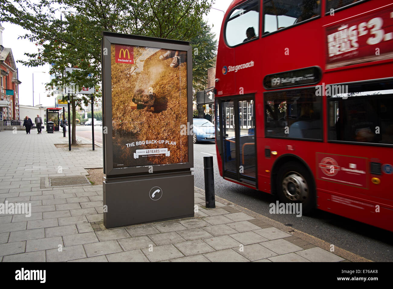 Greenwich, London - Advertising hoarding adshells around the Cutty Sark ...