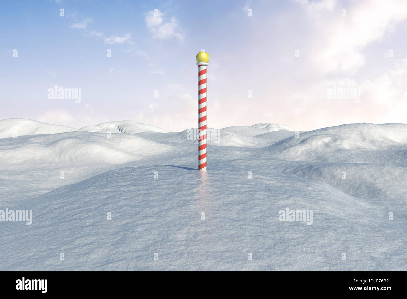 Snowy pole hi-res stock photography and images - Alamy