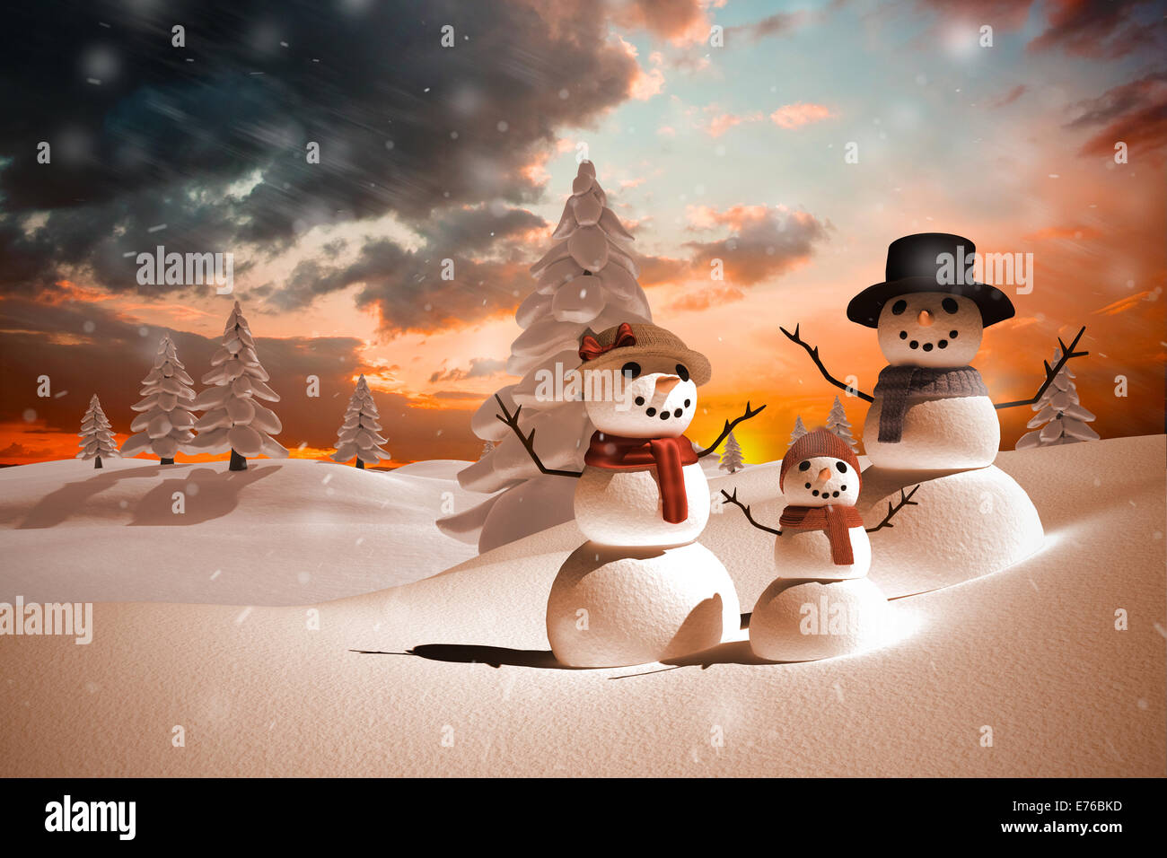 Snow family hi-res stock photography and images - Alamy