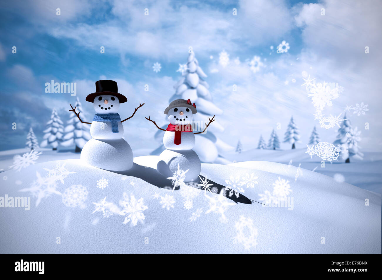 Snowman family hi-res stock photography and images - Alamy