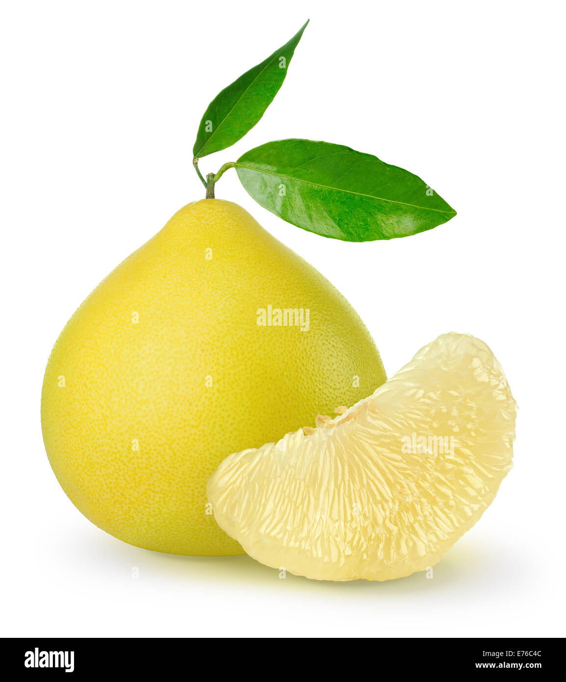 Pummelo fruit on white background Stock Photo - Alamy