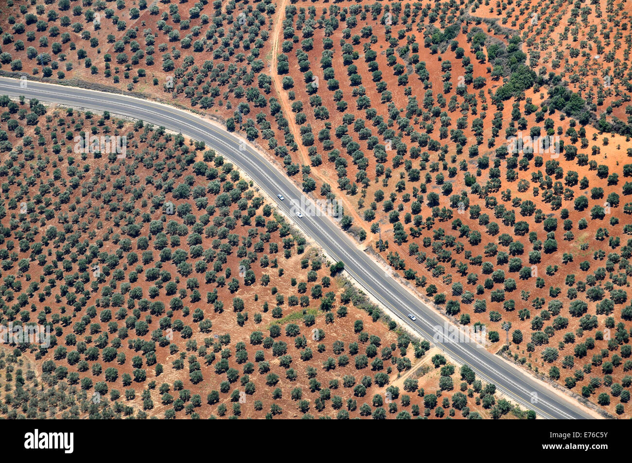 Rural aerial photography. Photographed in Israel Stock Photo - Alamy