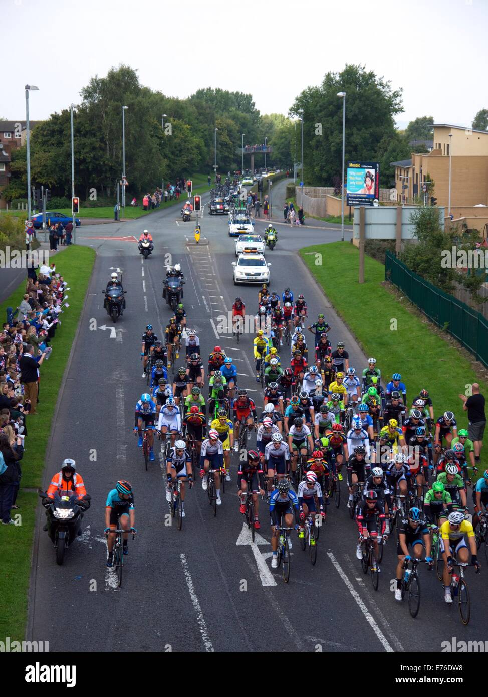 Runcorn, Halton, Cheshire, UK. 8th September, 2014. Stage 2 of the Tour ...