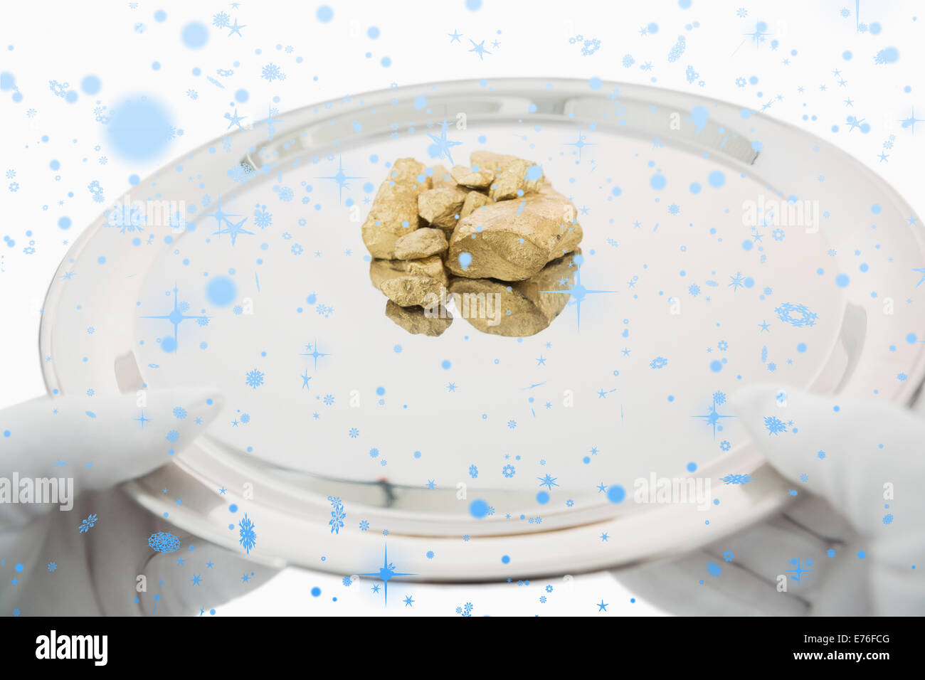 Silver gold nuggets hi-res stock photography and images - Alamy