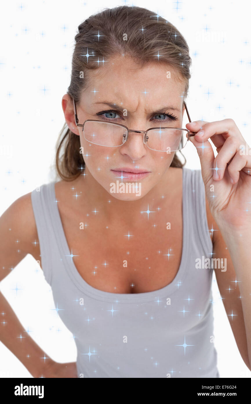 Serious portrait watching hi-res stock photography and images - Alamy