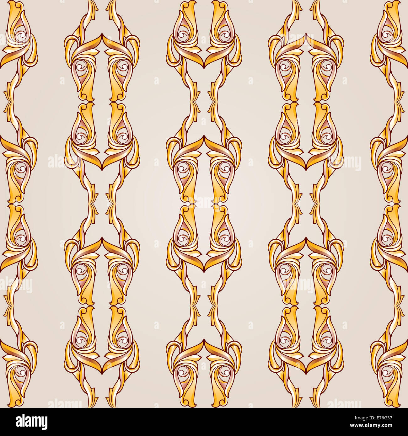 Parallel symmetrical beige patterns. Lines. Light background Stock ...