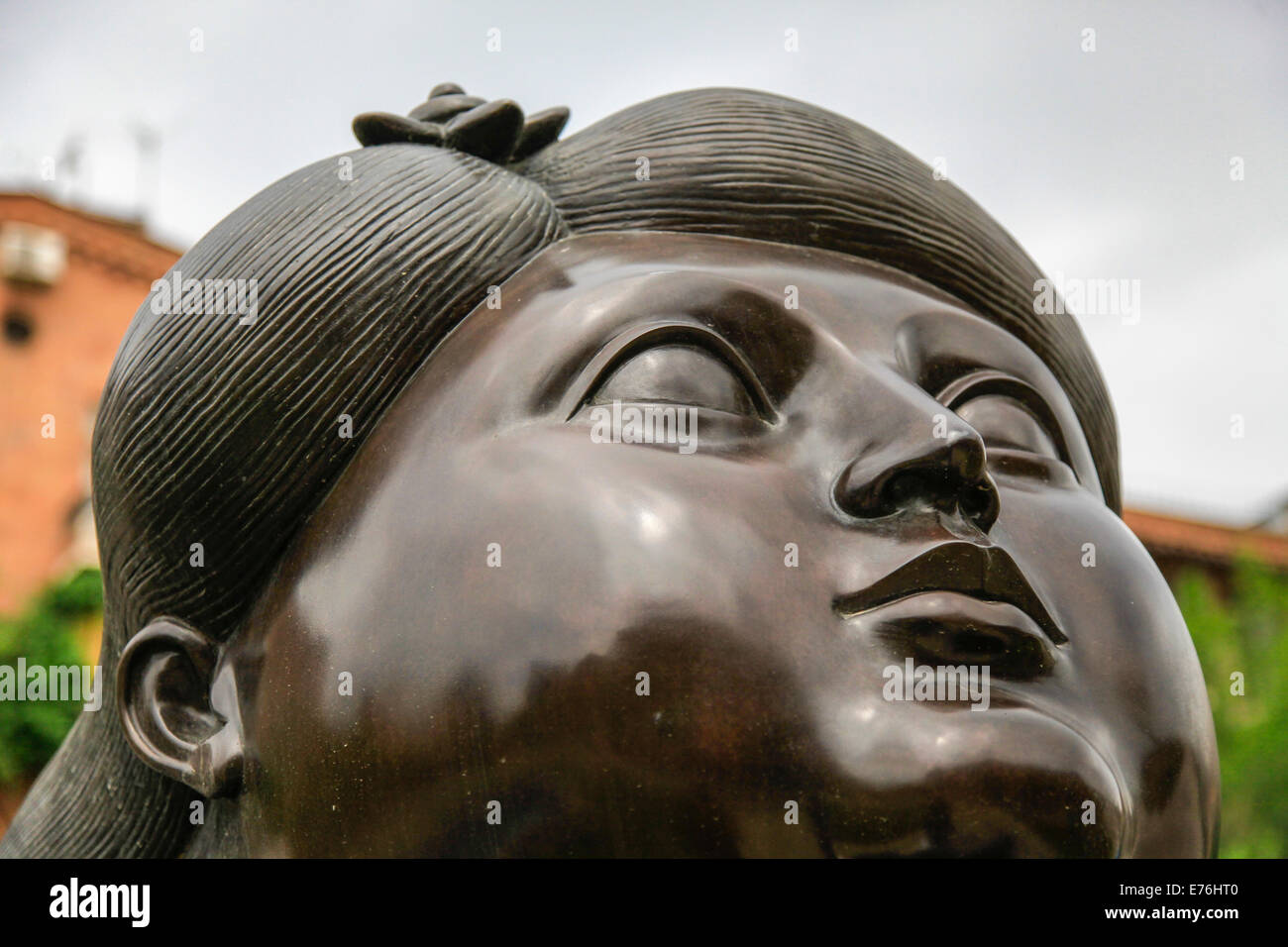 Armenia, Yerevan, Cafesjian Museum of Art and the Cascade. Woman ...
