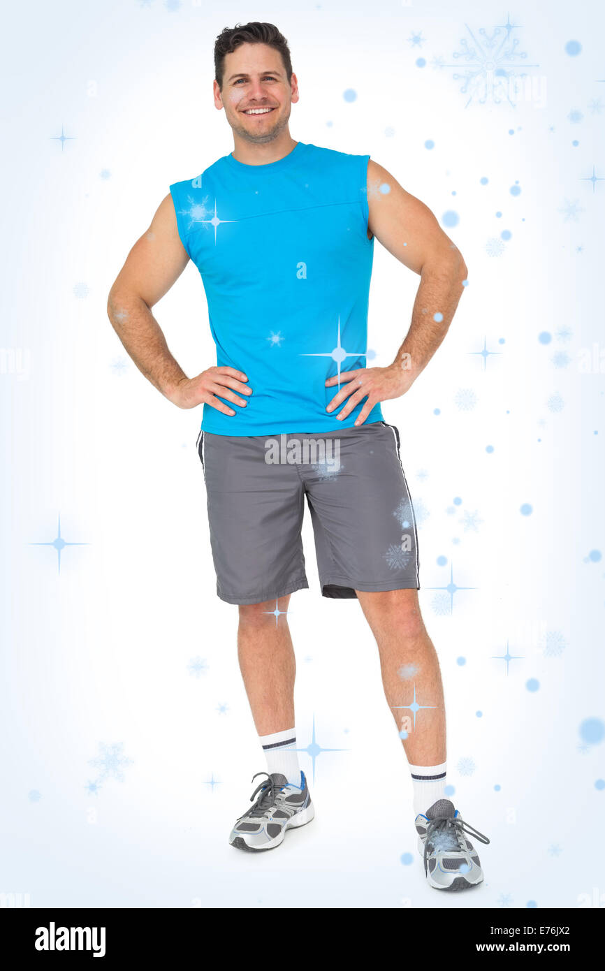 Composite image athletic man Cut Out Stock Images & Pictures - Alamy