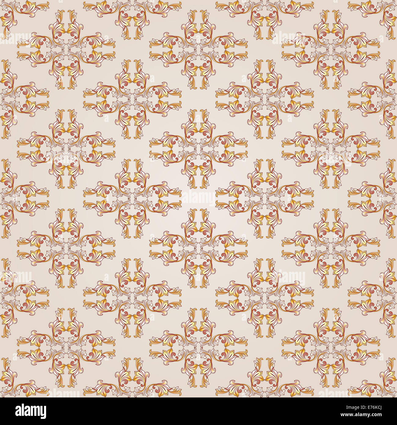Pattern floral of brown henna on beige background Stock Photo - Alamy