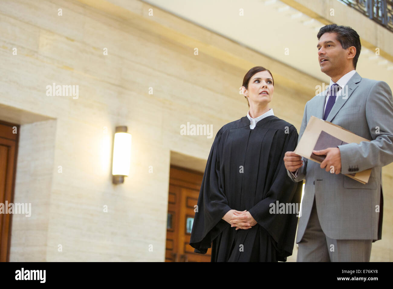 Woman judge talking on hi-res stock photography and images - Alamy