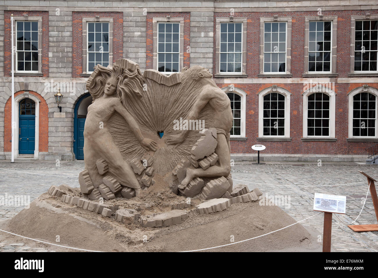 Sand Sculpture in Dublin Castle, Ireland Stock Photo - Alamy
