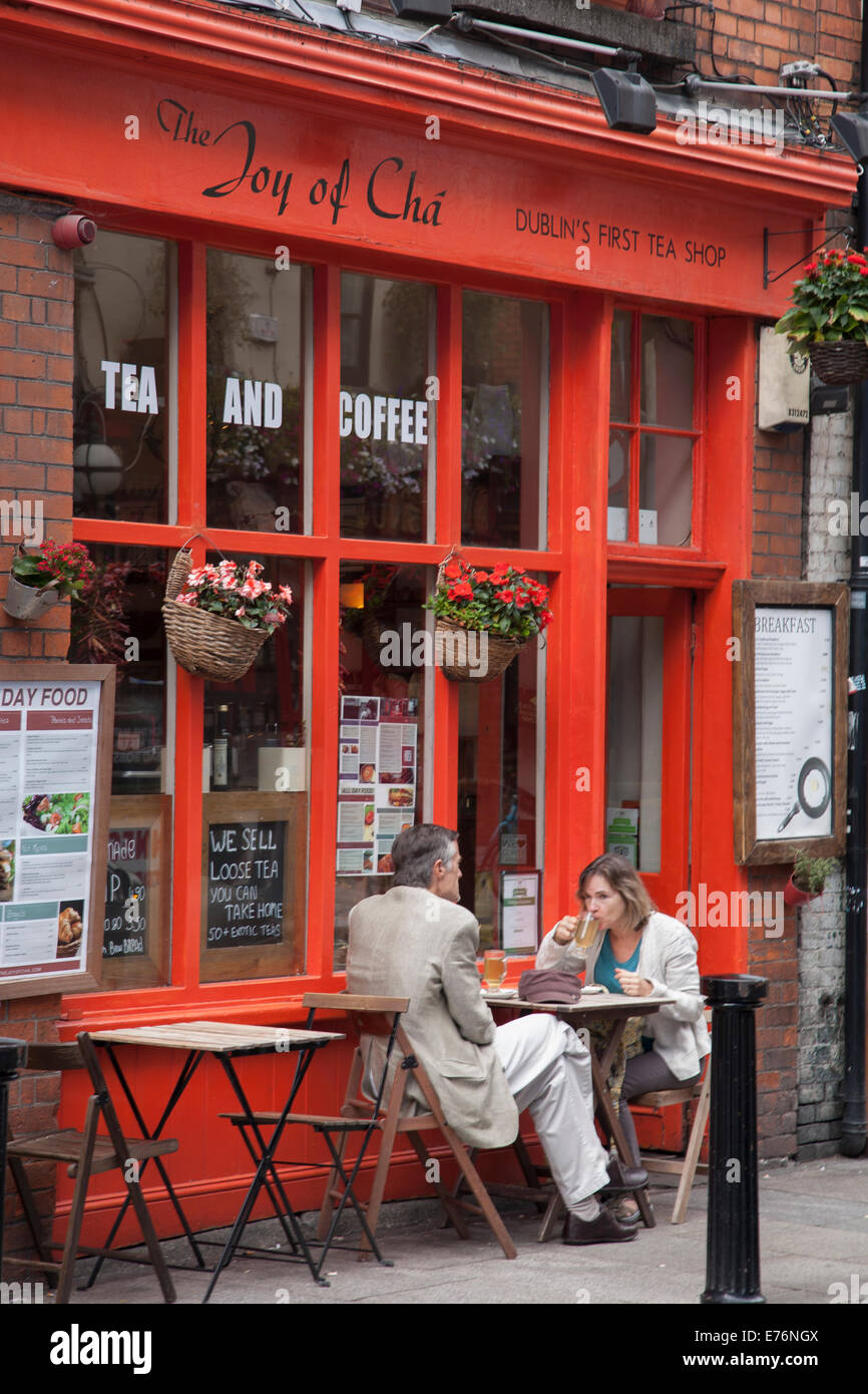 Joy of Cha Cafe, Temple Bar, Dublin, Ireland Stock Photo - Alamy