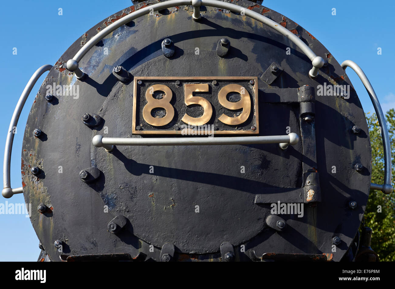 Historic steam train on display hi-res stock photography and images - Alamy