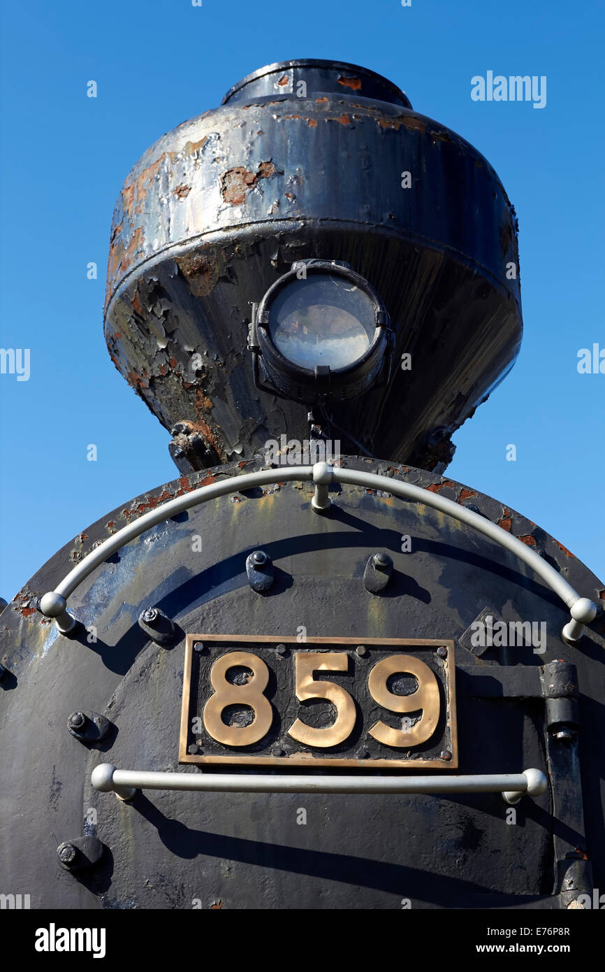 Steam engine locomotive on display in Kouvola Finland Europe Stock ...