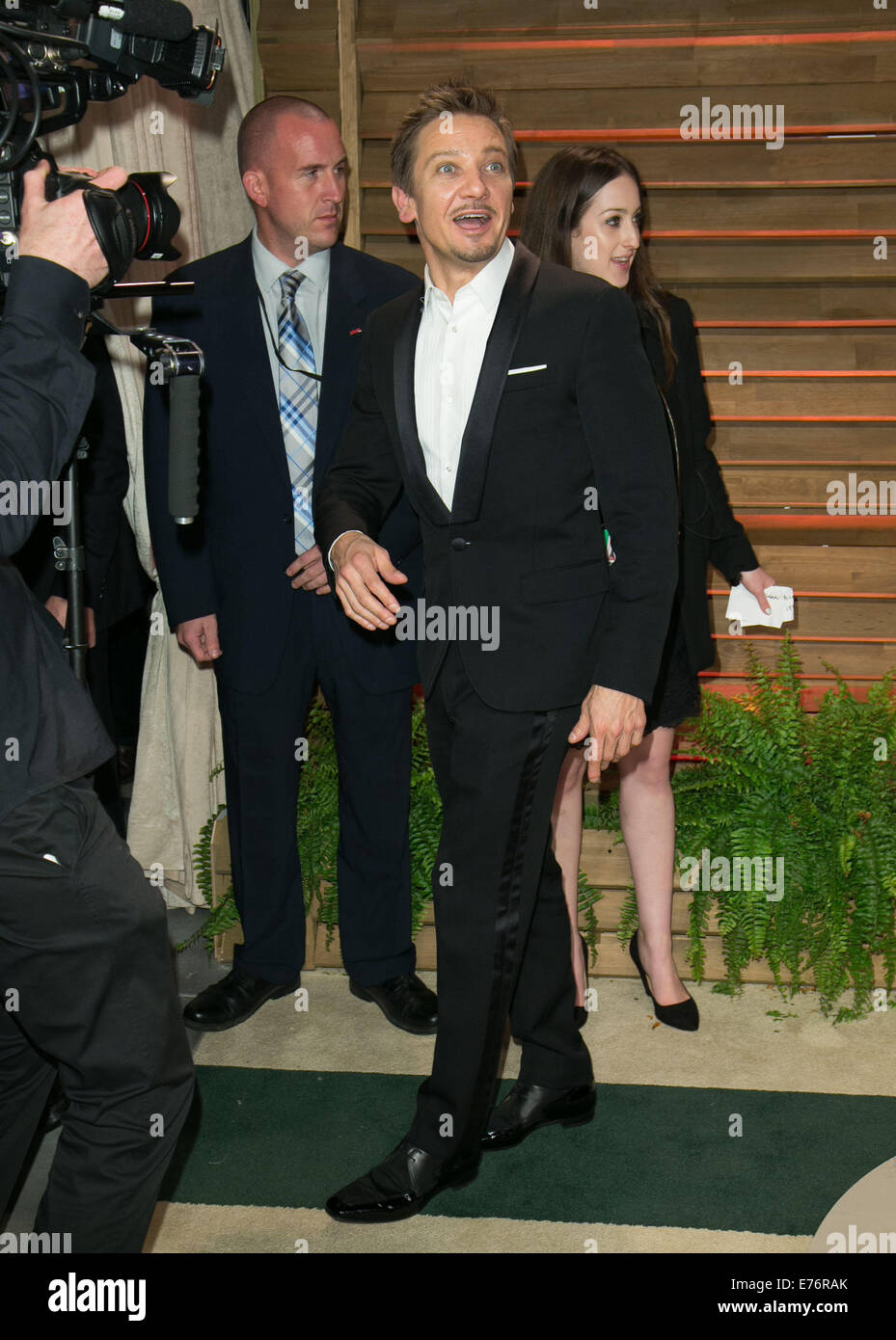 Vanity Fair Oscar Party - Arrivals Featuring: Jeremy Renner Where: Los ...