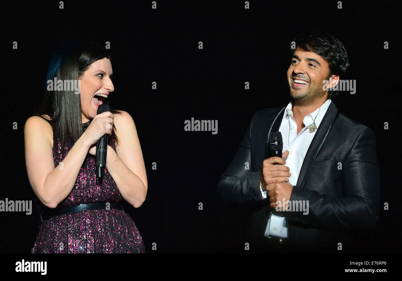 Italian pop singer-songwriter Laura Pausini performs live at James L ...