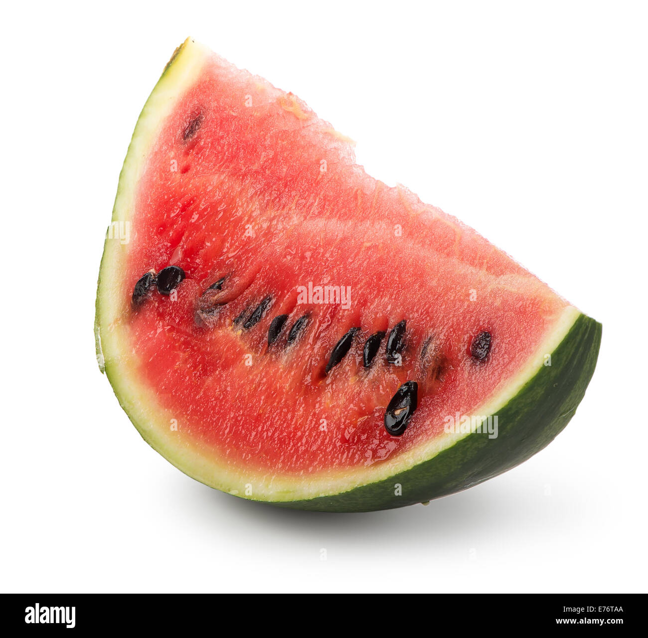 Piece of watermelon isolated on a white background Stock Photo - Alamy