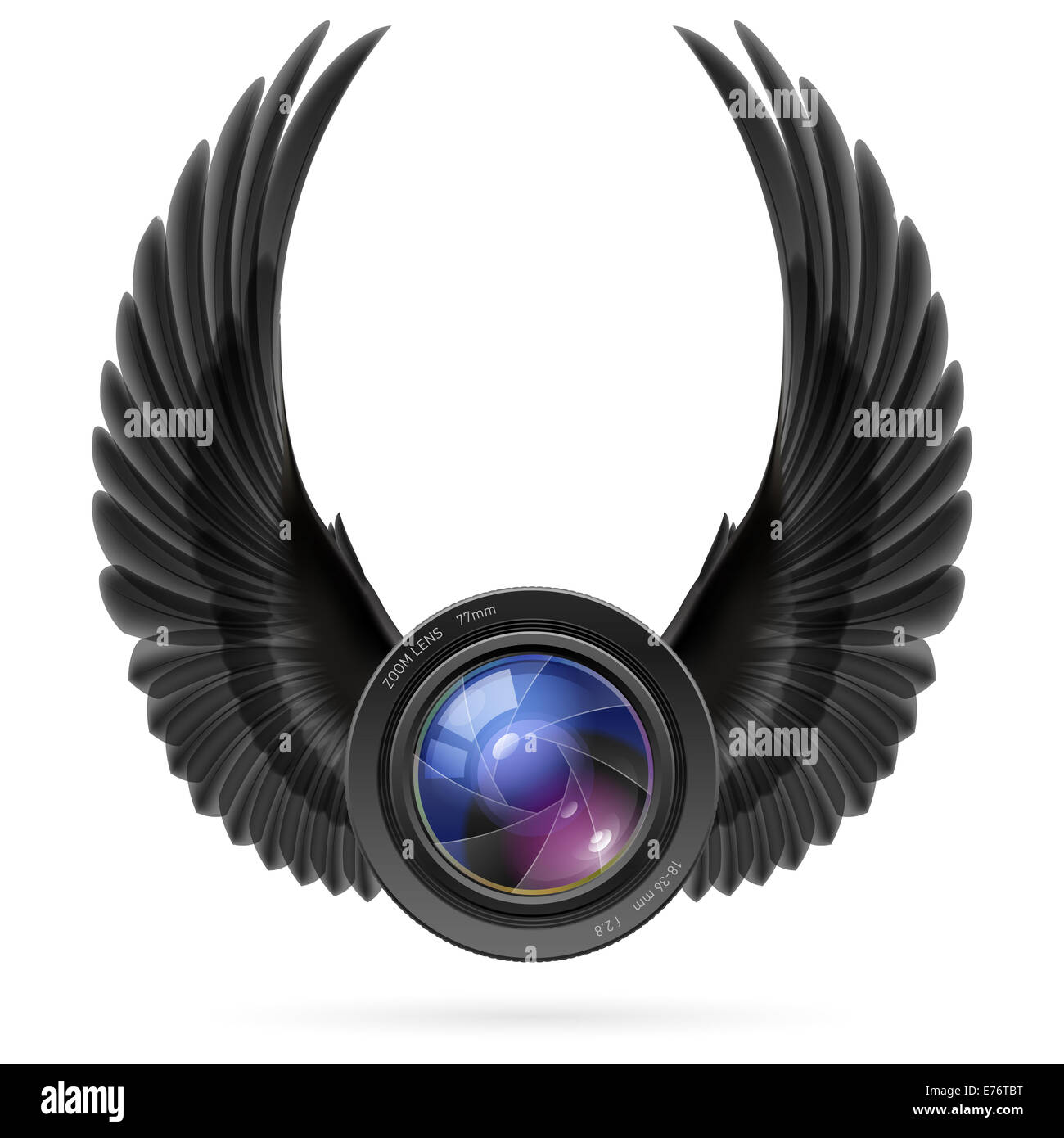 Crow with wings raised hi-res stock photography and images - Alamy