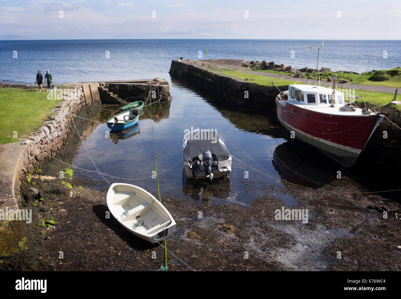 Harbour at Corrie, Isle of Arran, Scotland Stock Photo - Alamy