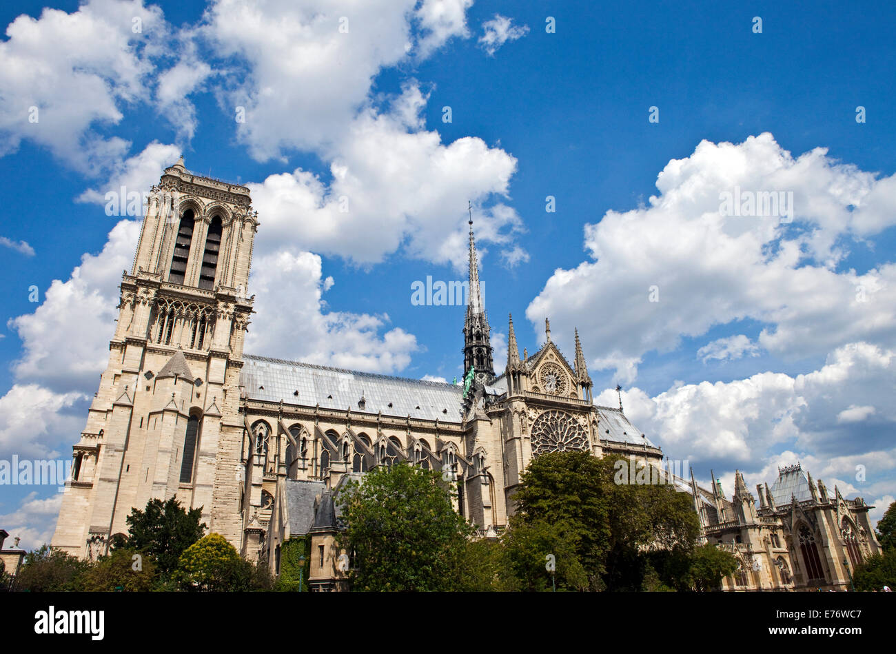 The beautiful Notre Dame Cathedral in Paris Stock Photo - Alamy