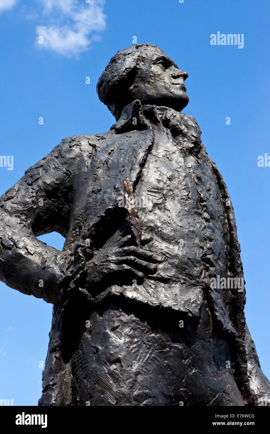 A statue dedicated to American Founding Father and third President of ...