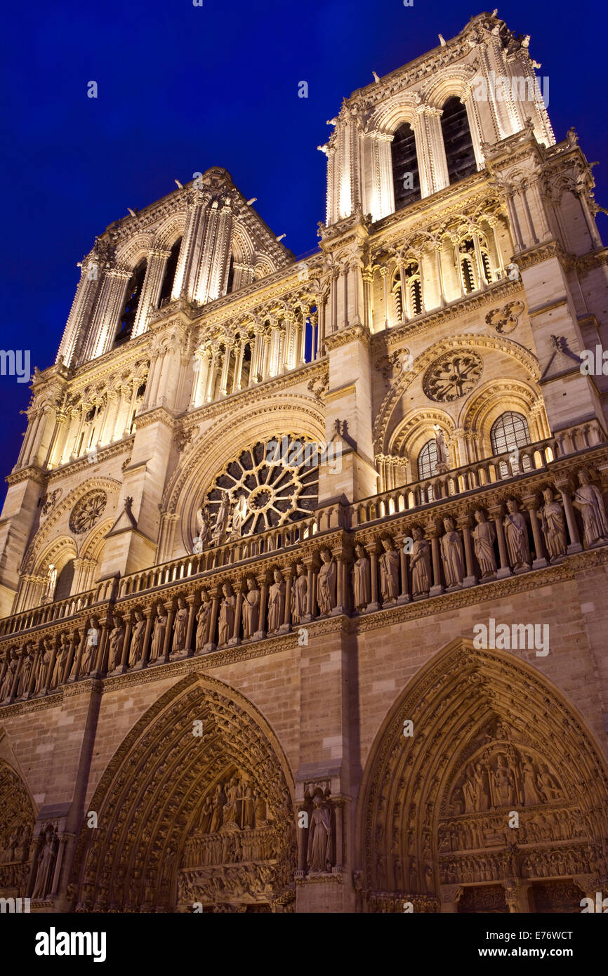 The beautiful Notre Dame Cathedral in Paris Stock Photo - Alamy