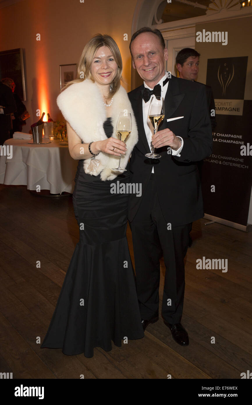 Celebrities attending the annual Champagne-Award reception and gala ...