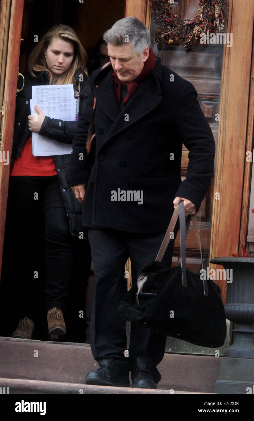 Alec Baldwin is spotted filming while on the set of ''Still Alice ...