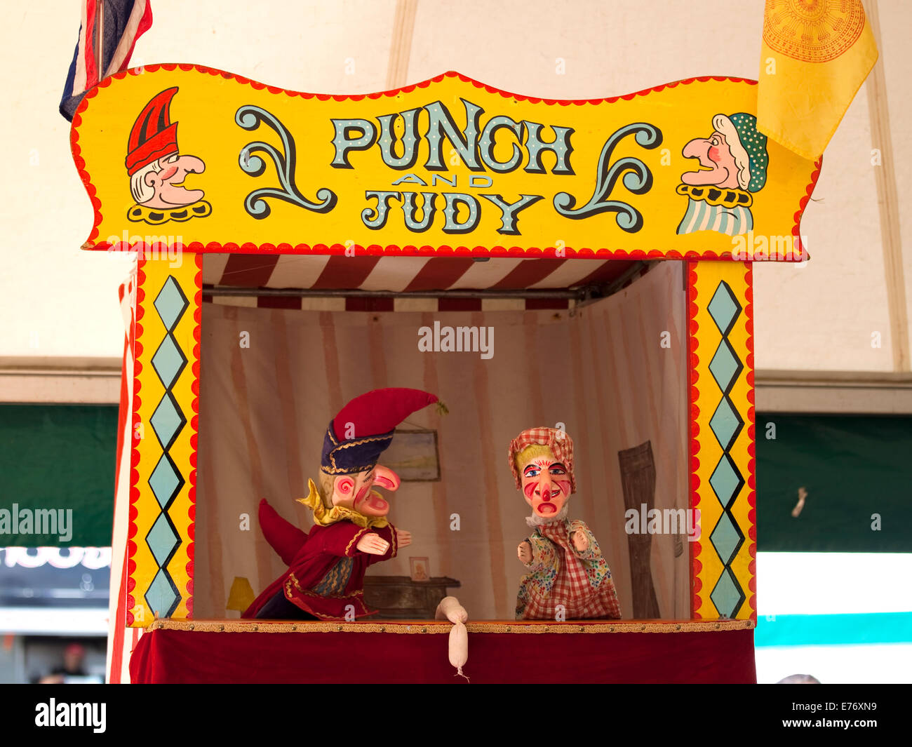 Traditional Punch and Judy puppets at the Wolsingham village show in ...