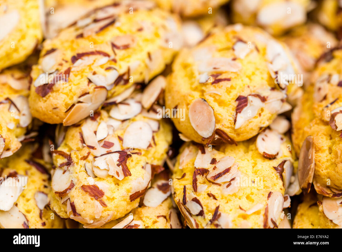 Traditional Italian cookies in large quantaty on display Stock Photo ...