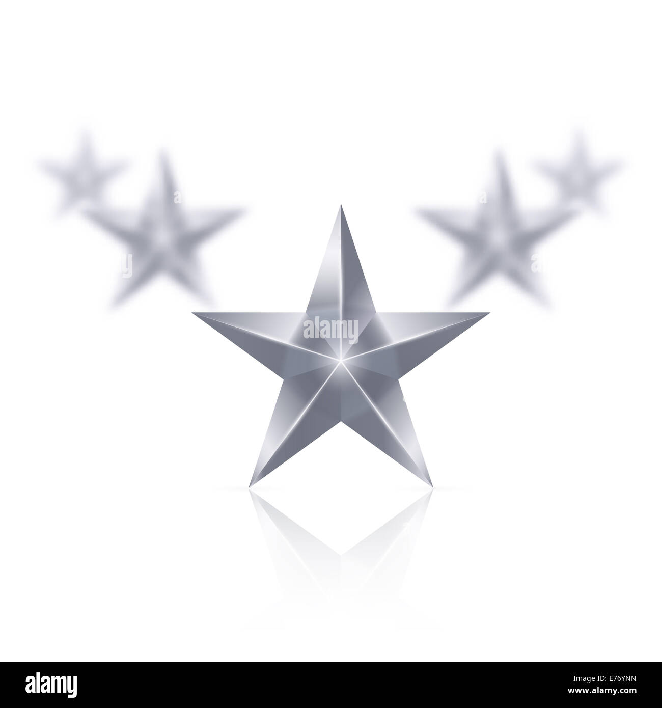 Silver stars background Cut Out Stock Images & Pictures - Alamy