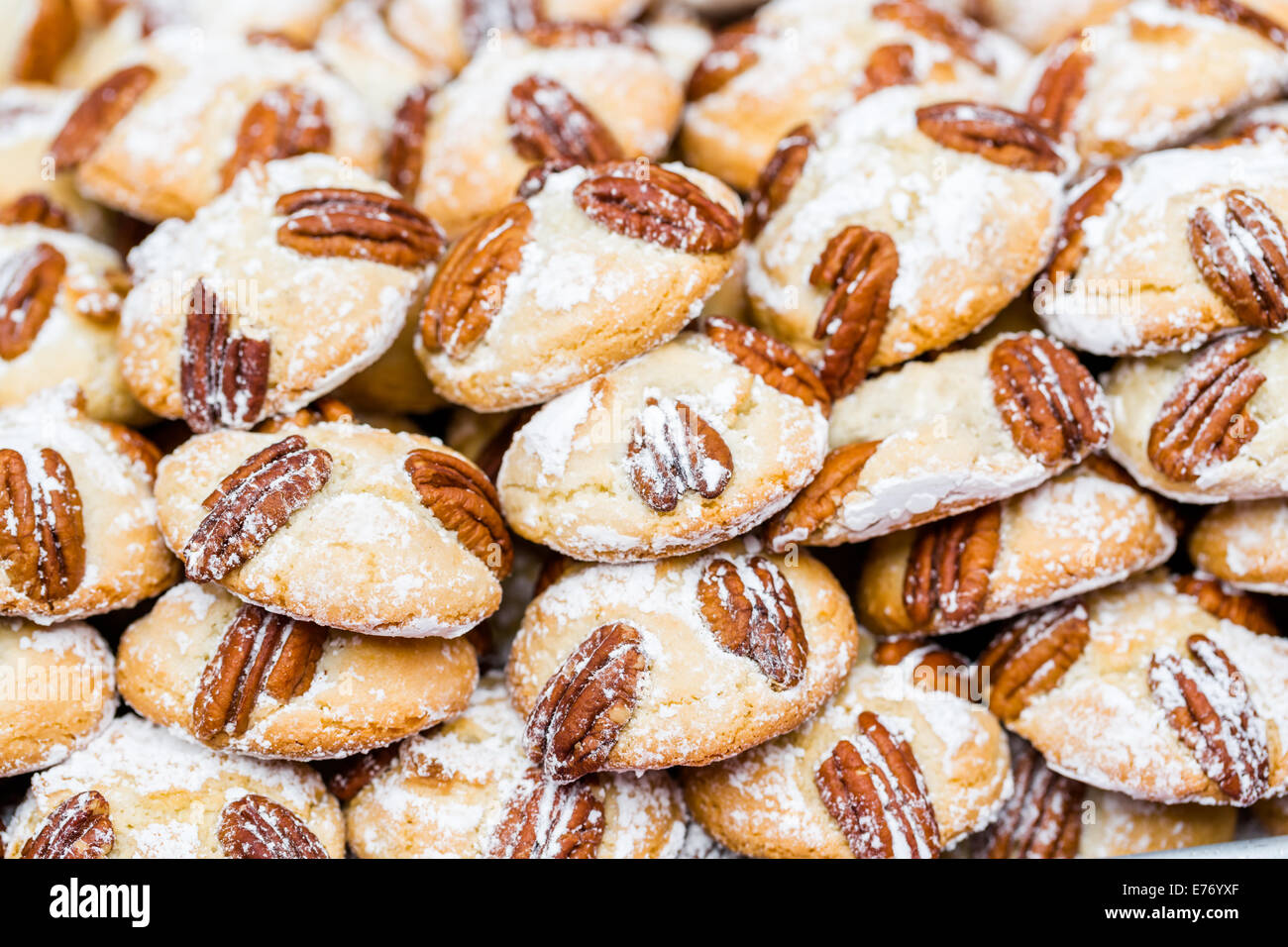 Traditional Italian cookies in large quantaty on display Stock Photo ...