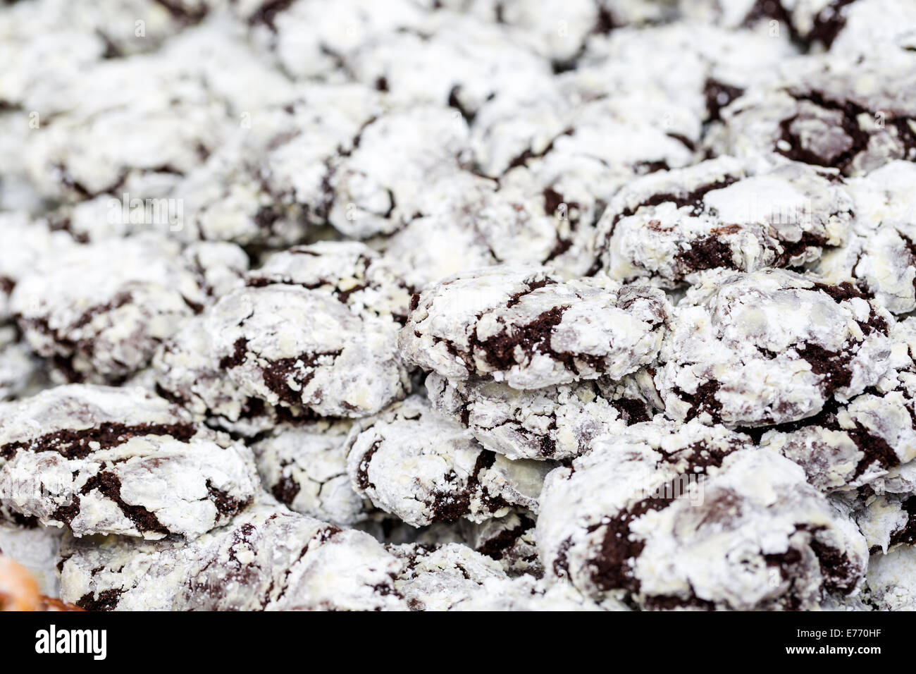 Traditional Italian cookies in large quantaty on display Stock Photo ...