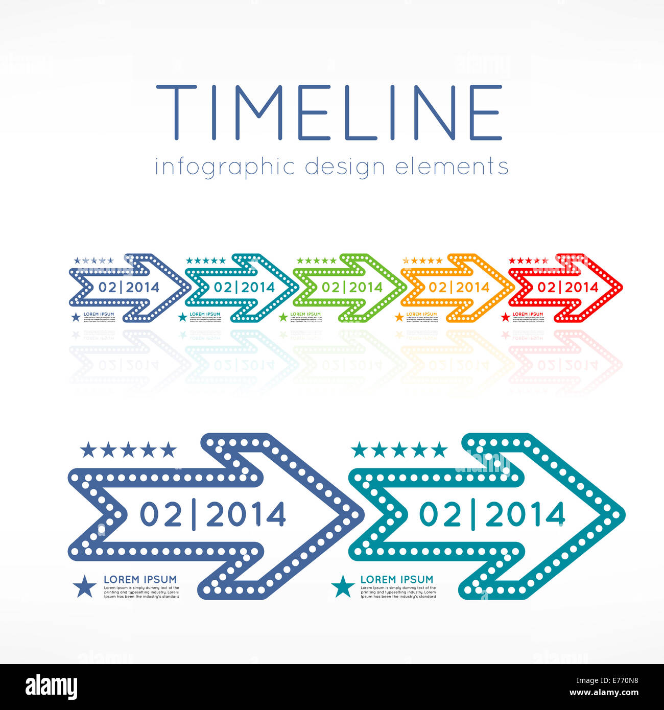 Time infographic Cut Out Stock Images & Pictures - Alamy