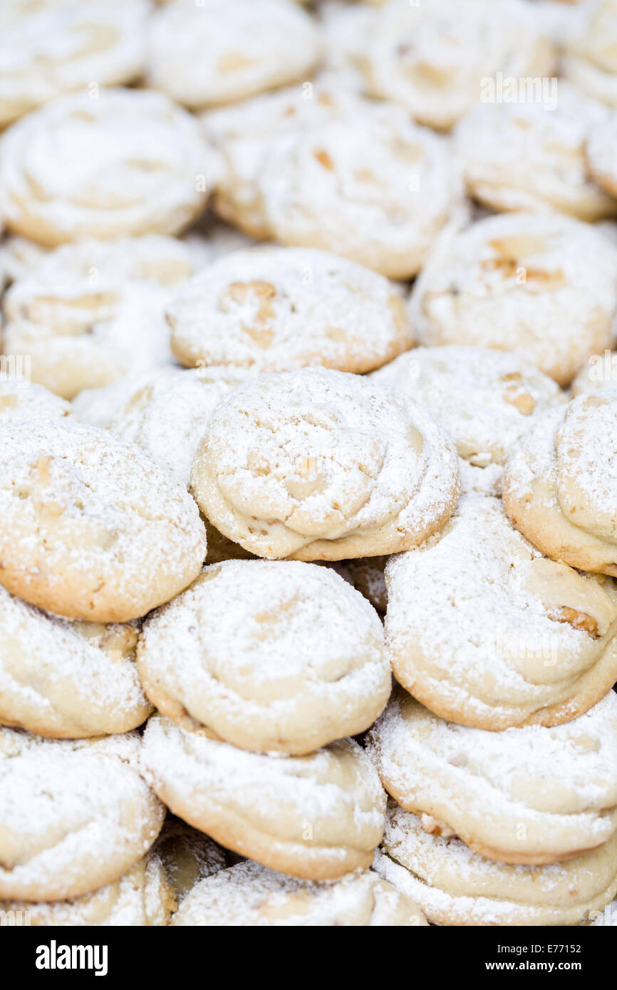 Traditional Italian cookies in large quantaty on display Stock Photo ...