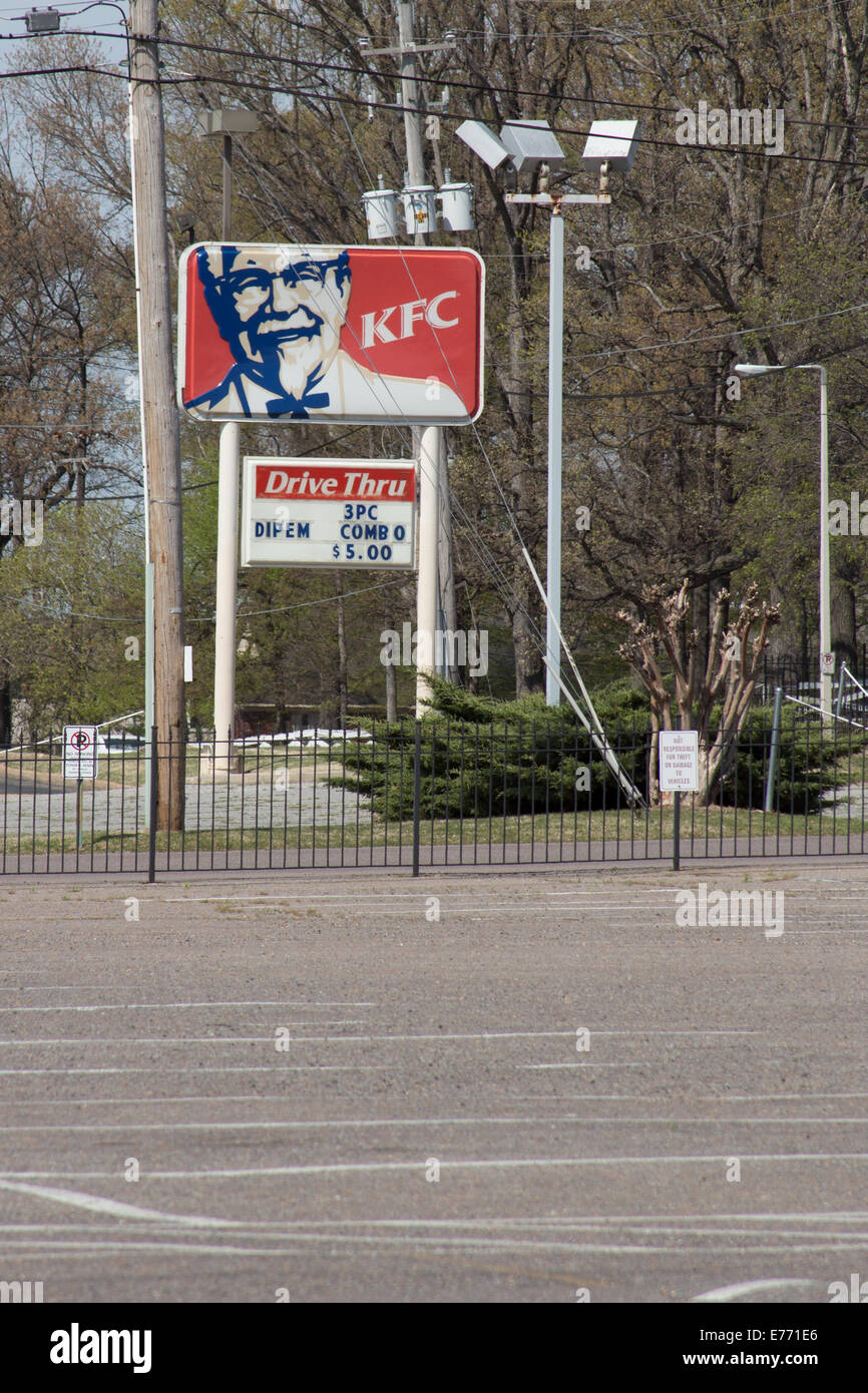 KFC sign in Memphis Tennessee USA Stock Photo - Alamy